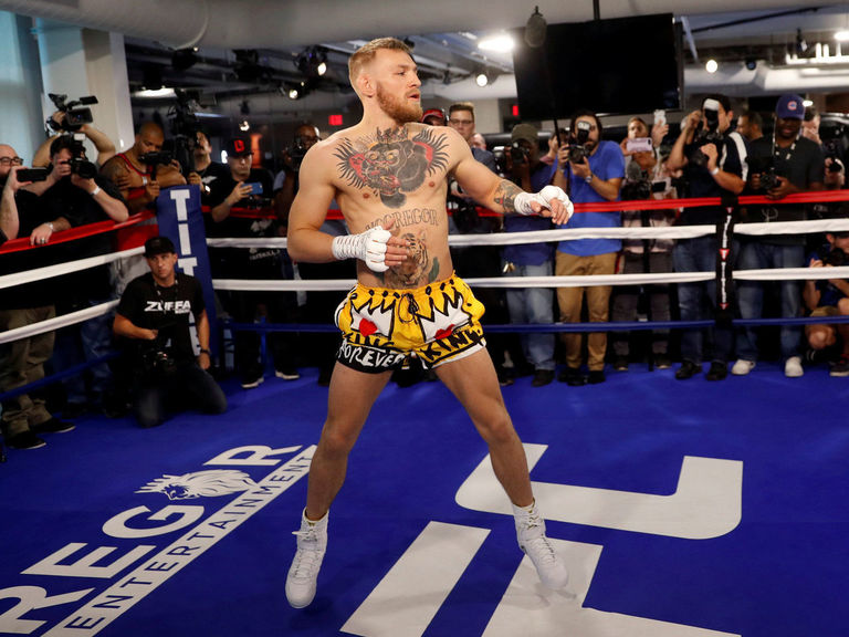 Watch: McGregor shows off quickness, athleticism at busy open workout ...