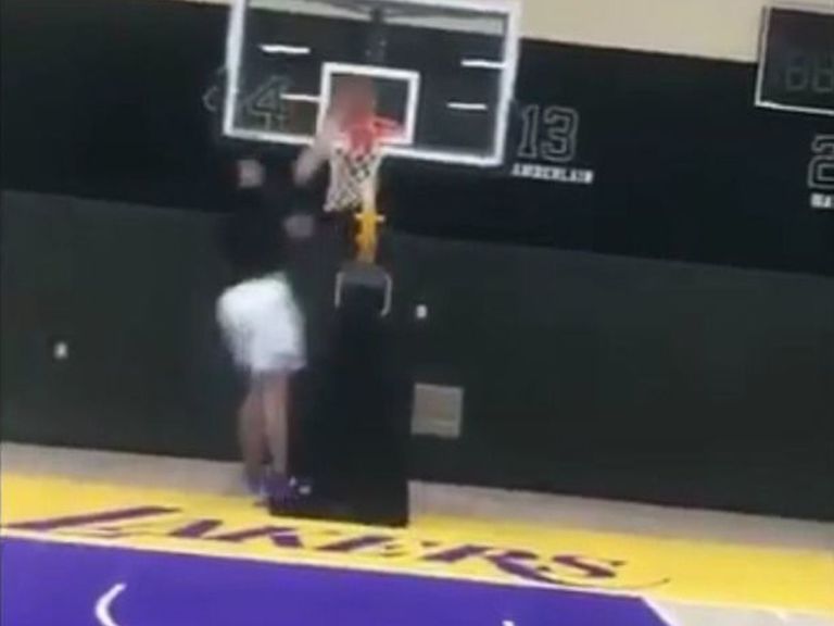 Watch: Lonzo follows wild windmill dunk with even wilder dance moves ...