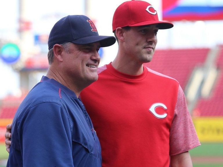Reds' Luke Farrell, son of Red Sox skipper John, faces dad's team ...