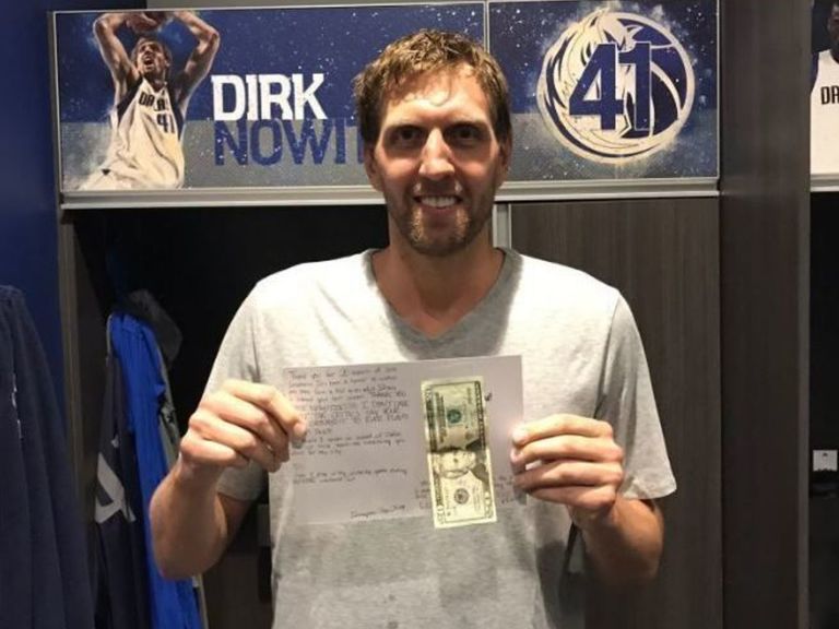 Look: Nowitzki gets lunch money from fan for 6 years of 'taking ...