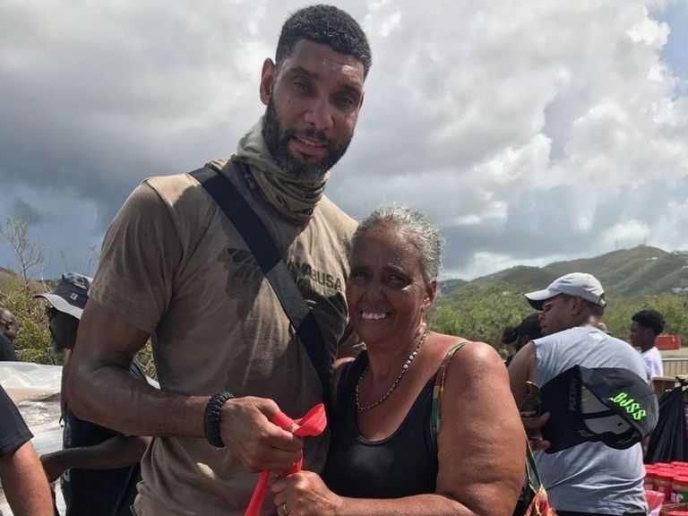 Tim Duncan helps deliver 400K pounds of food to U.S. Virgin Islands ...