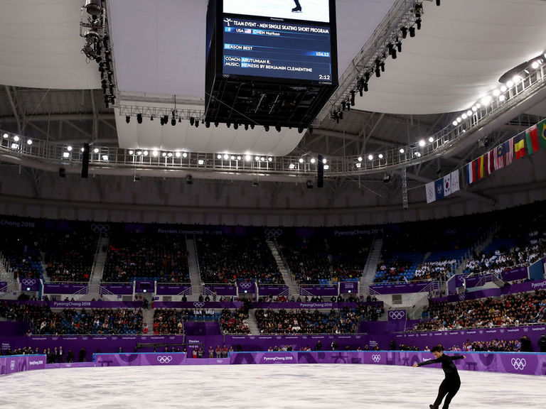 Sparse figure skating crowd blamed on U.S. broadcasting demands ...