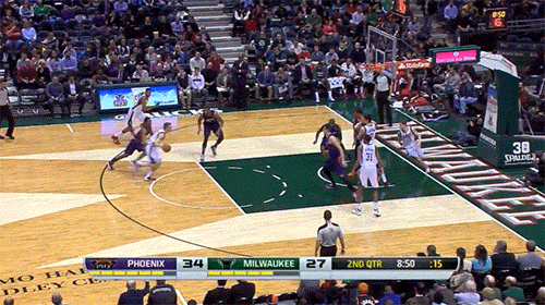 GIF: Alex Len is very tall, makes blocks look very easy | theScore.com
