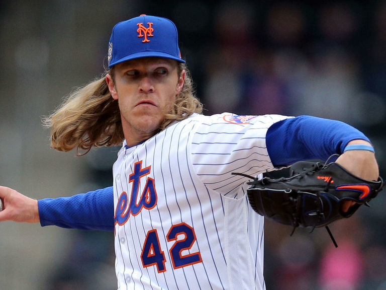 Syndergaard flirts with MLB record by striking out 8 in a row ...