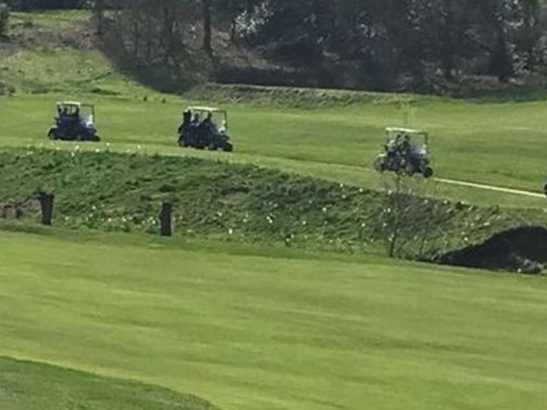 Police use carts to race to 8-man brawl at golf course | theScore.com