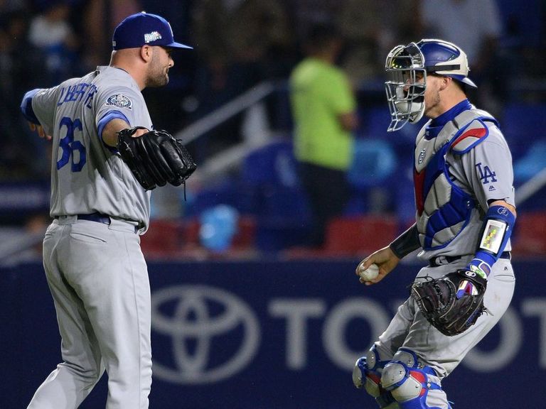 Dodgers finish combined no-hitter after 6 innings from rookie Buehler ...