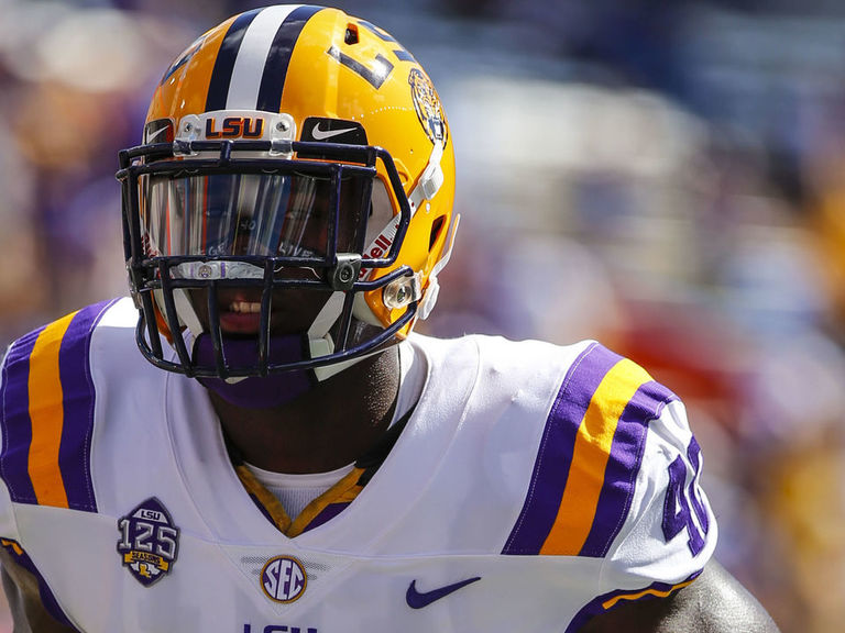 LSU's White ejected for targeting, will miss 1st half vs. Alabama ...