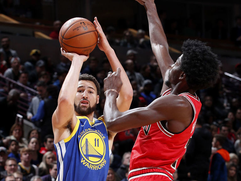 Warriors' Thompson sets NBA record with 10 3-pointers in 1st half vs ...