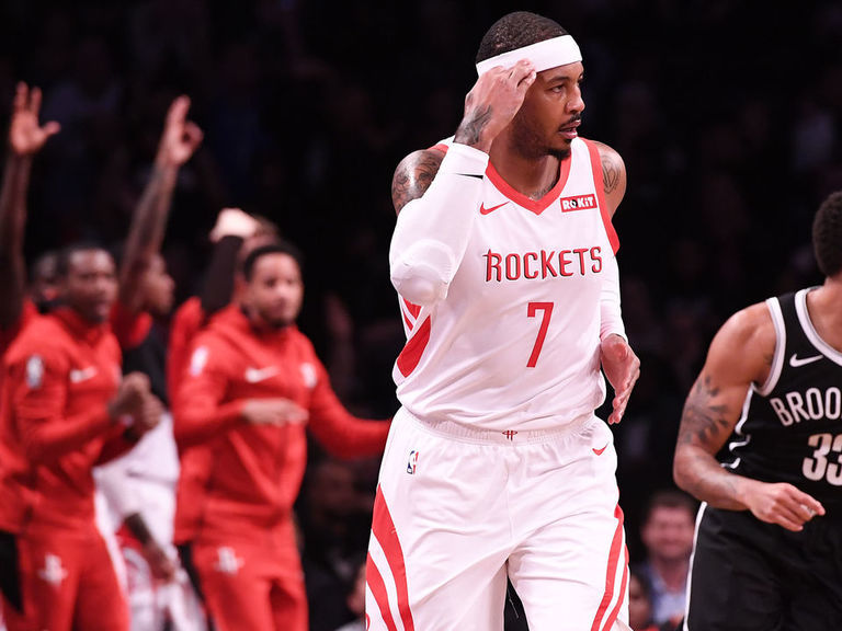 Melo helps Rockets end 4-game skid | theScore.com