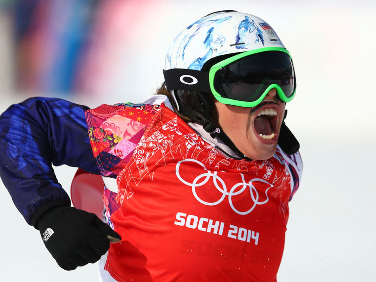 PHOTO: Snowboard cross gold medalist Eva Samkova drew a mustache on her ...