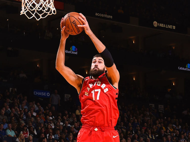 Raptors' Valanciunas logs full practice, nearing return | theScore.com
