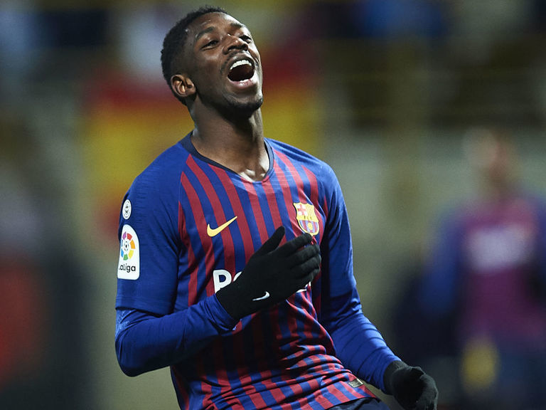 Barcelona's Dembele back in training ahead of Manchester United clash ...