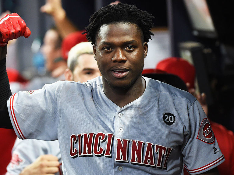 Watch: Reds' Aquino becomes 1st to hit 8 HRs over 1st 12 MLB games ...