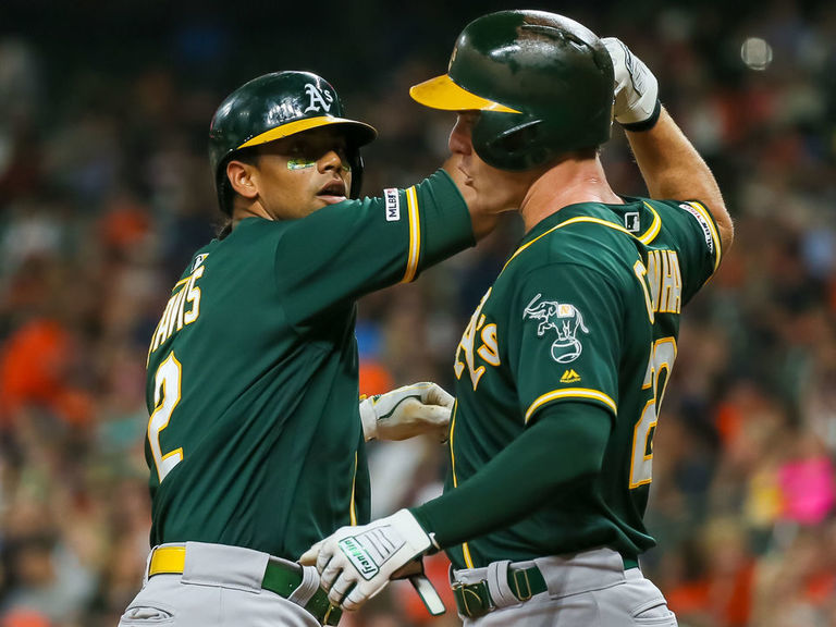 Athletics rebound from shellacking, score 21 to rout Astros | theScore.com