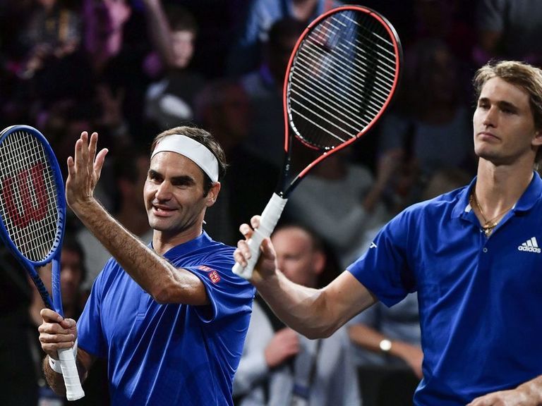Federer wins doubles with Zverev, Europe leads in Laver Cup | theScore.com