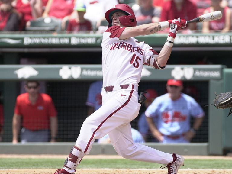 Phillies select Arkansas shortstop Casey Martin No. 87 overall ...