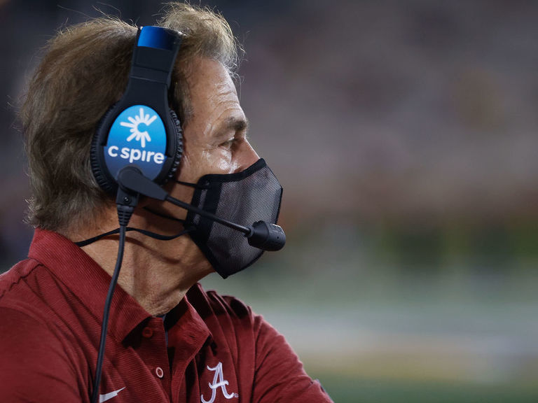 Saban feels 'great' after positive test, still sidelined for Alabama ...