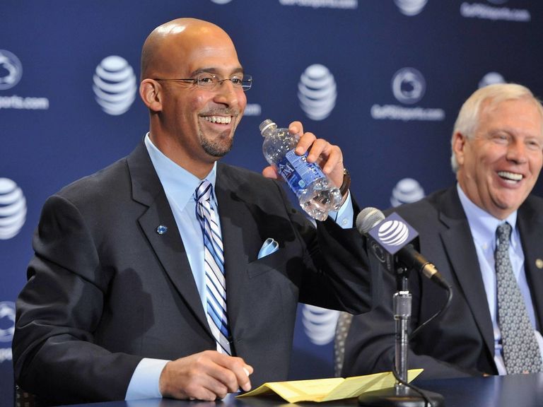 PHOTO: Penn State coach James Franklin arrives at high school by ...