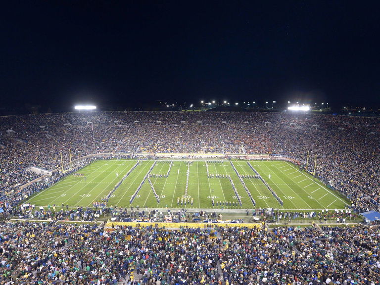 PHOTO: Notre Dame reveals completed Field Turf installation, new ...