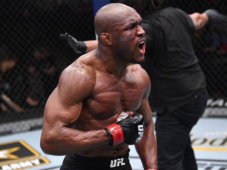 Usman survives early scare, TKOs Burns to retain UFC title | theScore.com