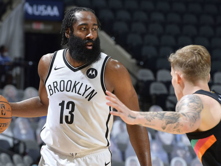 Harden registers historically-efficient triple-double in win over Spurs ...