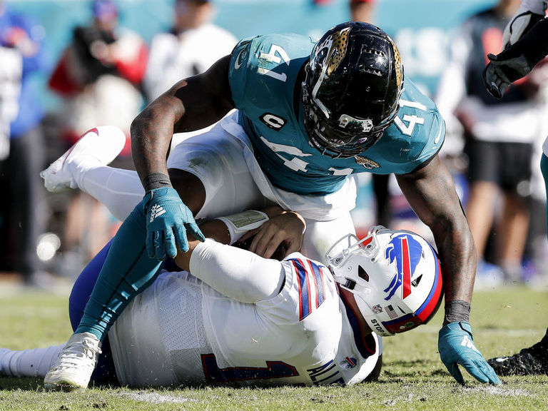 Watch: Jaguars' Josh Allen sacks, picks off Bills' Josh Allen in Week 9 ...