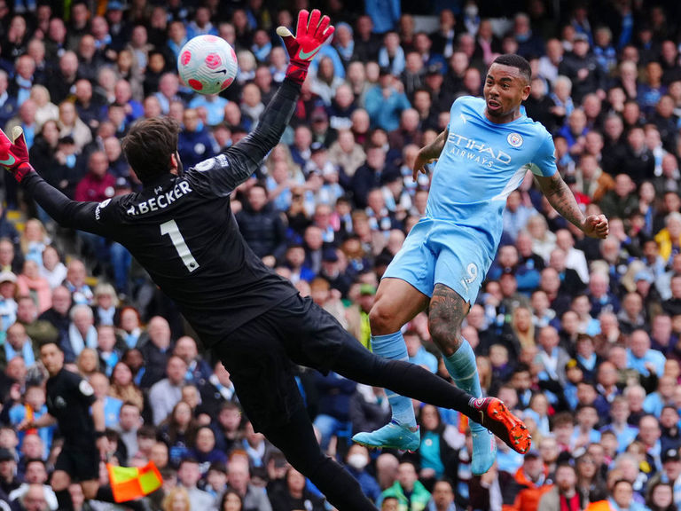 Watch: City's Jesus catches Liverpool sleeping to end frantic 1st half ...