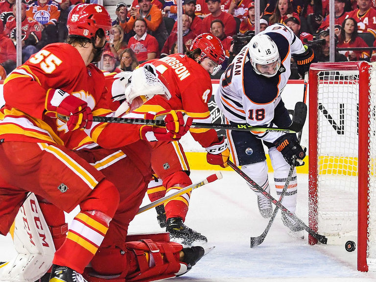 Watch: Flames, Oilers set record for fastest 4 goals in playoff history ...