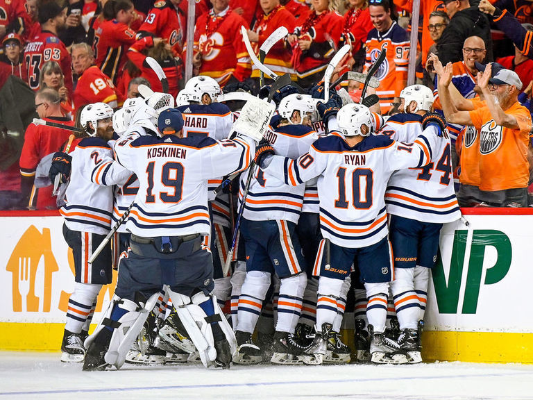 Oilers reached to NHL West conference finals after wild Game 5 in OT ...