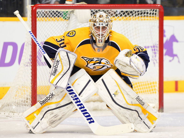 Red Wings chase Predators' Carter Hutton with 3 goals on 4 shots ...