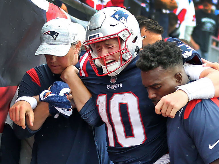 Report: Mac Jones likely out multiple games with 'severe' high ankle ...