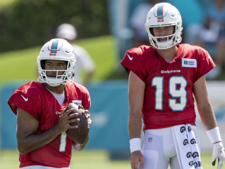 Tua back at practice, rookie Thompson to start Week 6 for Dolphins ...