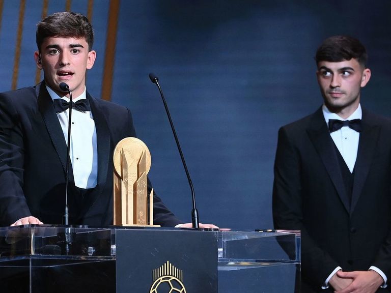 Gavi succeeds teammate Pedri, wins Kopa Trophy as best U21 player ...