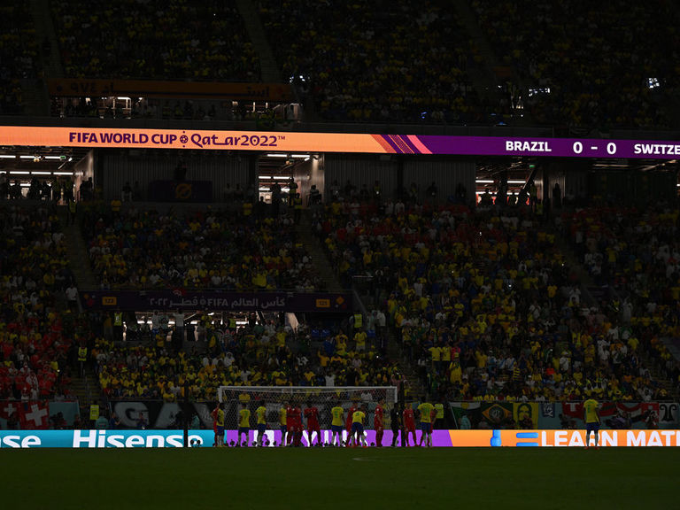 Stadium lights briefly dim at Brazil-Switzerland World Cup game ...