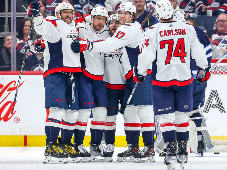 Capitals score 4 goals in 2nd period to ground Jets | theScore.com