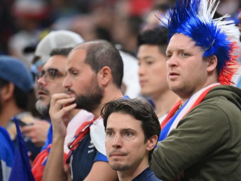 Long faces for crestfallen French fans as World Cup hopes dashed ...