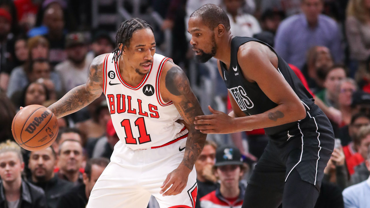 KD全場22投15中，高效攻入44分，可是公牛全隊多點開花下，成功中斷籃網12連勝 | NBA地域 | 籃球地帶 - FanPiece