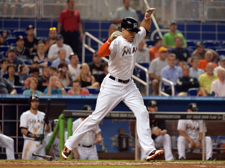 GIF: Giancarlo Stanton nearly destroys Marlins Park home run sculpture ...