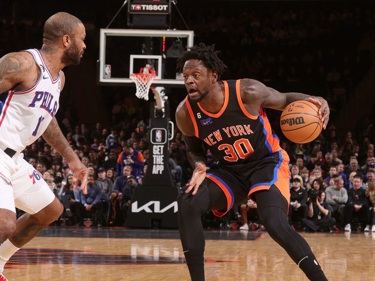 Randle, Brunson rally Knicks past Embiid, Sixers 108-97 | theScore.com