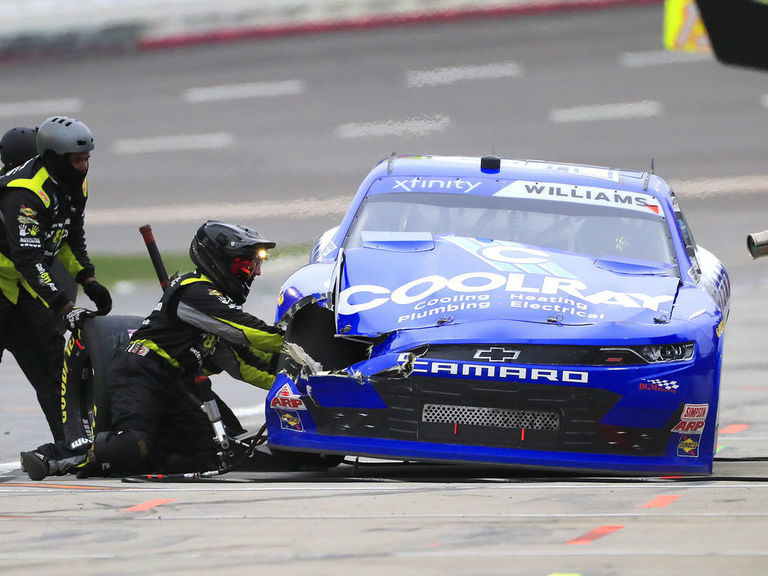 Josh Williams parks Xfinity car on start-finish line, walks away ...