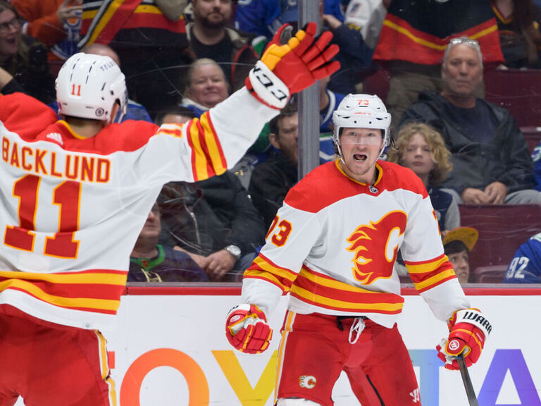Flames win 1st game when trailing after 2 periods: 'It's about time ...