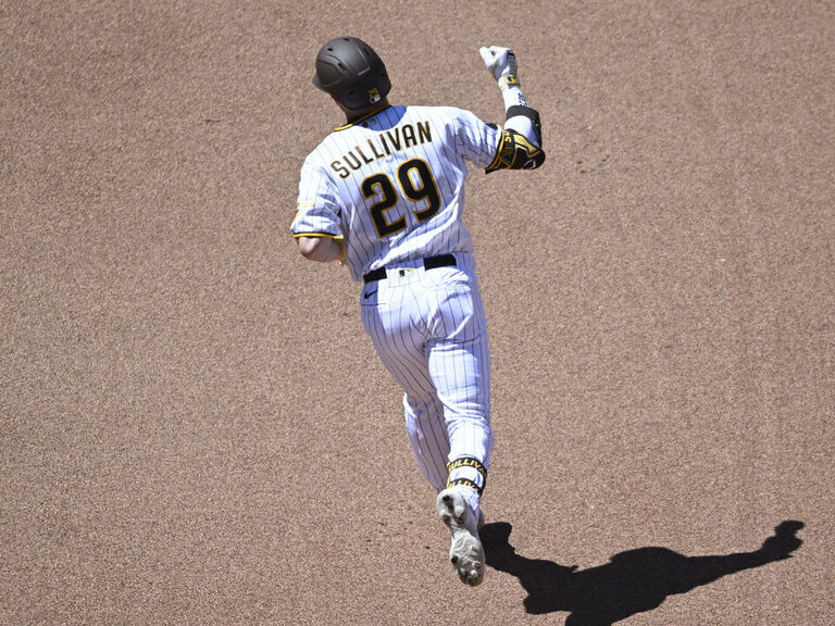 Padres rookie Sullivan hits 1st HR, has 4 RBIs in win over Reds ...