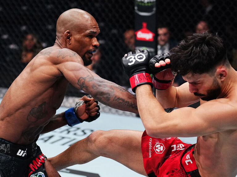 Watch: Emmers gets UFC 295 started with 49-second TKO | theScore.com