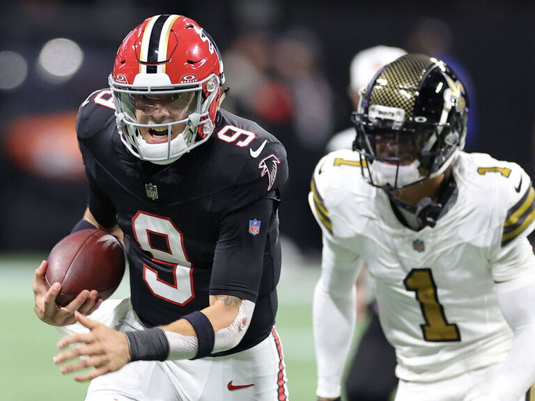 Ridder overcomes 2 INTs to lead Falcons past Saints and into 1st-place ...