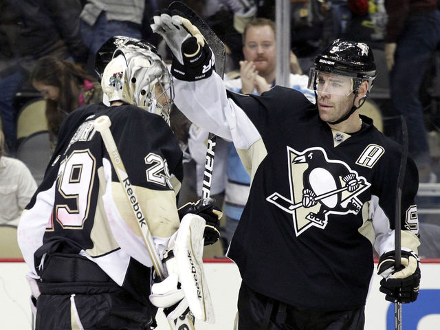 Pascal Dupuis returns to the ice for the first time since A…