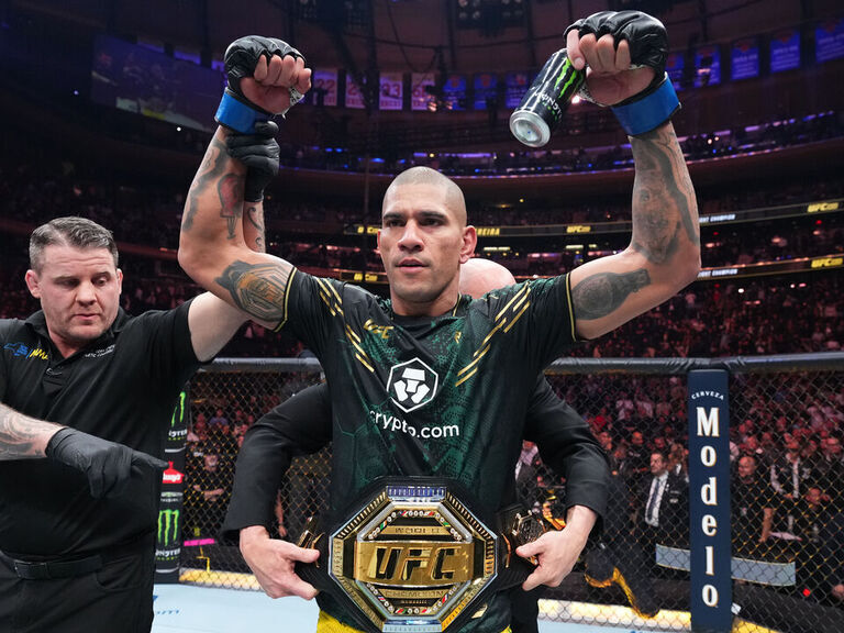 Pereira to defend title vs. Hill in UFC 300 main event | theScore.com