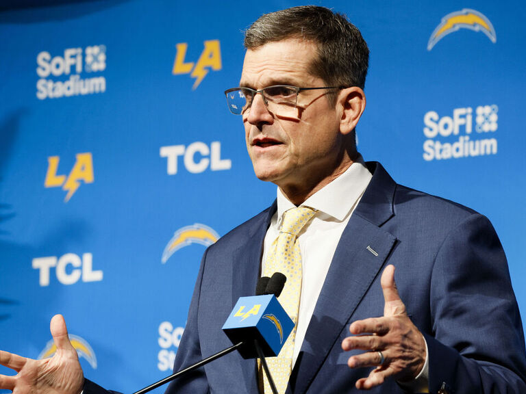 Top moments from Harbaugh's viral introductory presser with Chargers ...