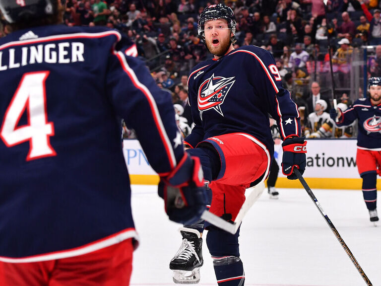 Alex Nylander's 1st career hat trick lifts Jackets over Golden Knights ...