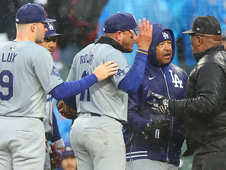 Dodgers' Rojas upset by handling of rain delay: 'I'm playing in a ...
