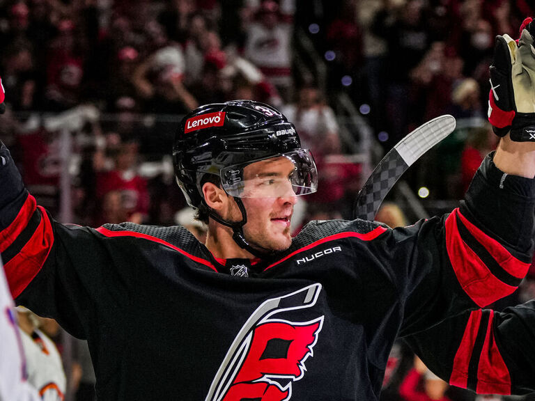 Canes' Svechnikov 'a force' after missing 2023 playoffs | theScore.com